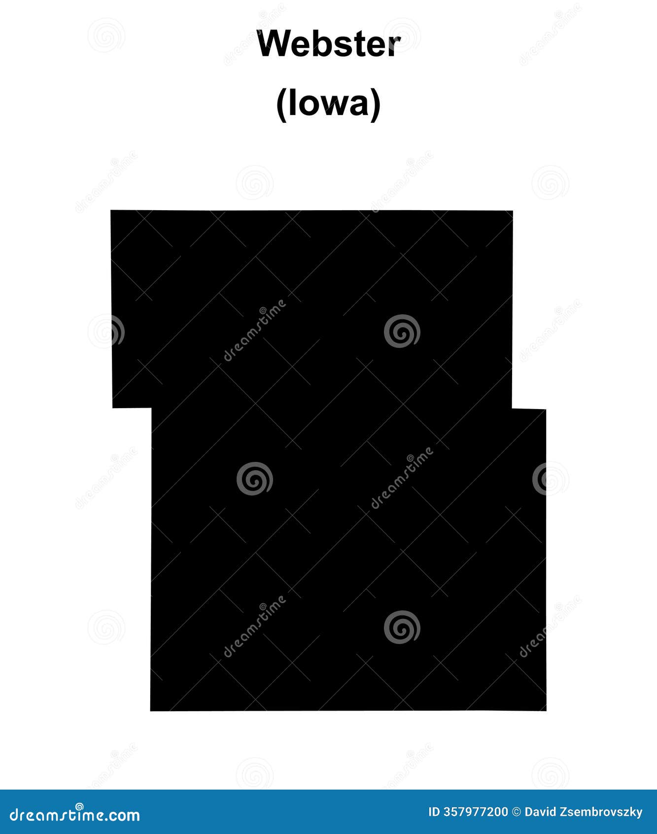 Webster outline map stock illustration. Illustration of isolated ...