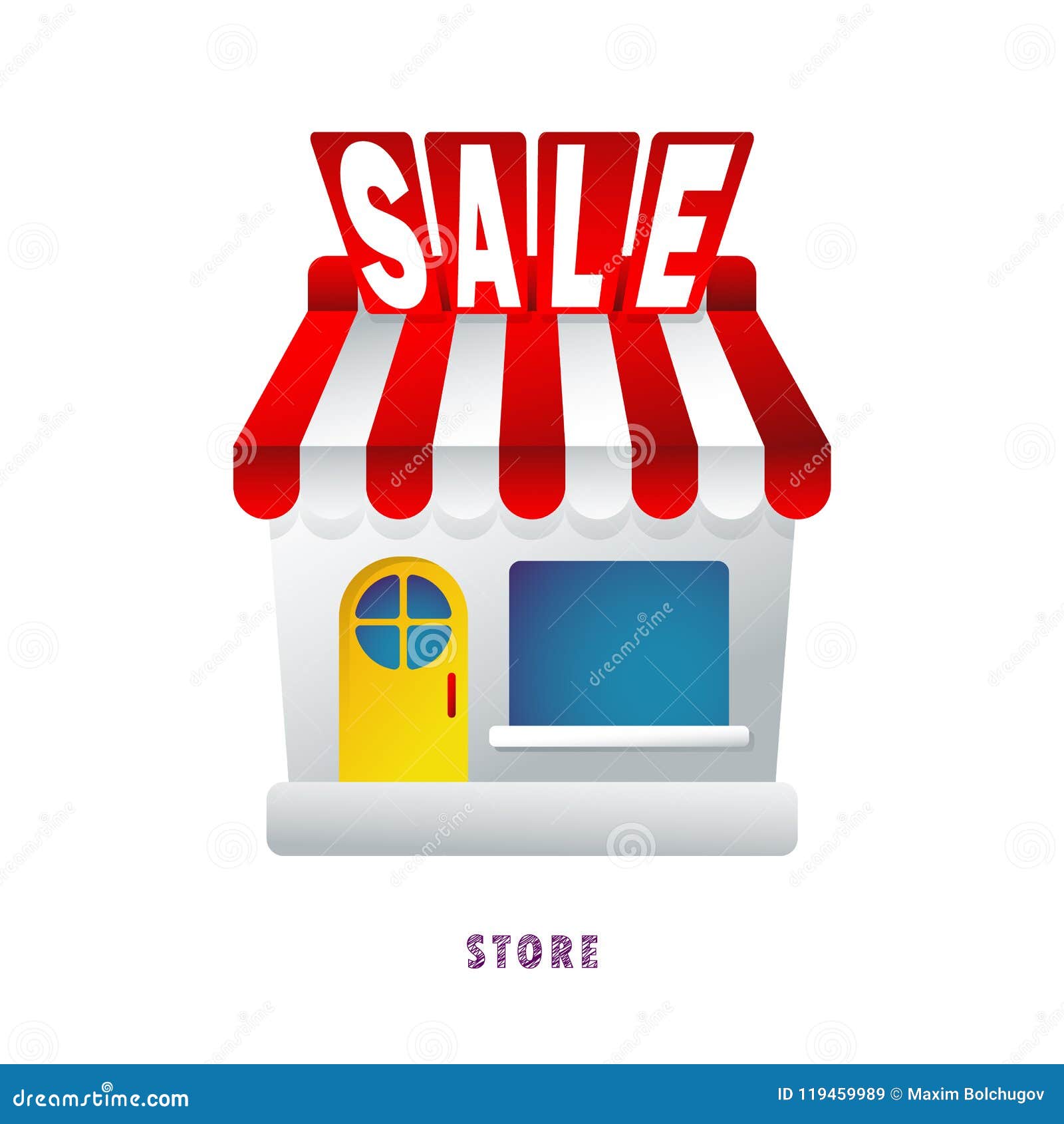 Webstore Escompte Vente Illustration De Vecteur Plat Gradient Graphisme ...