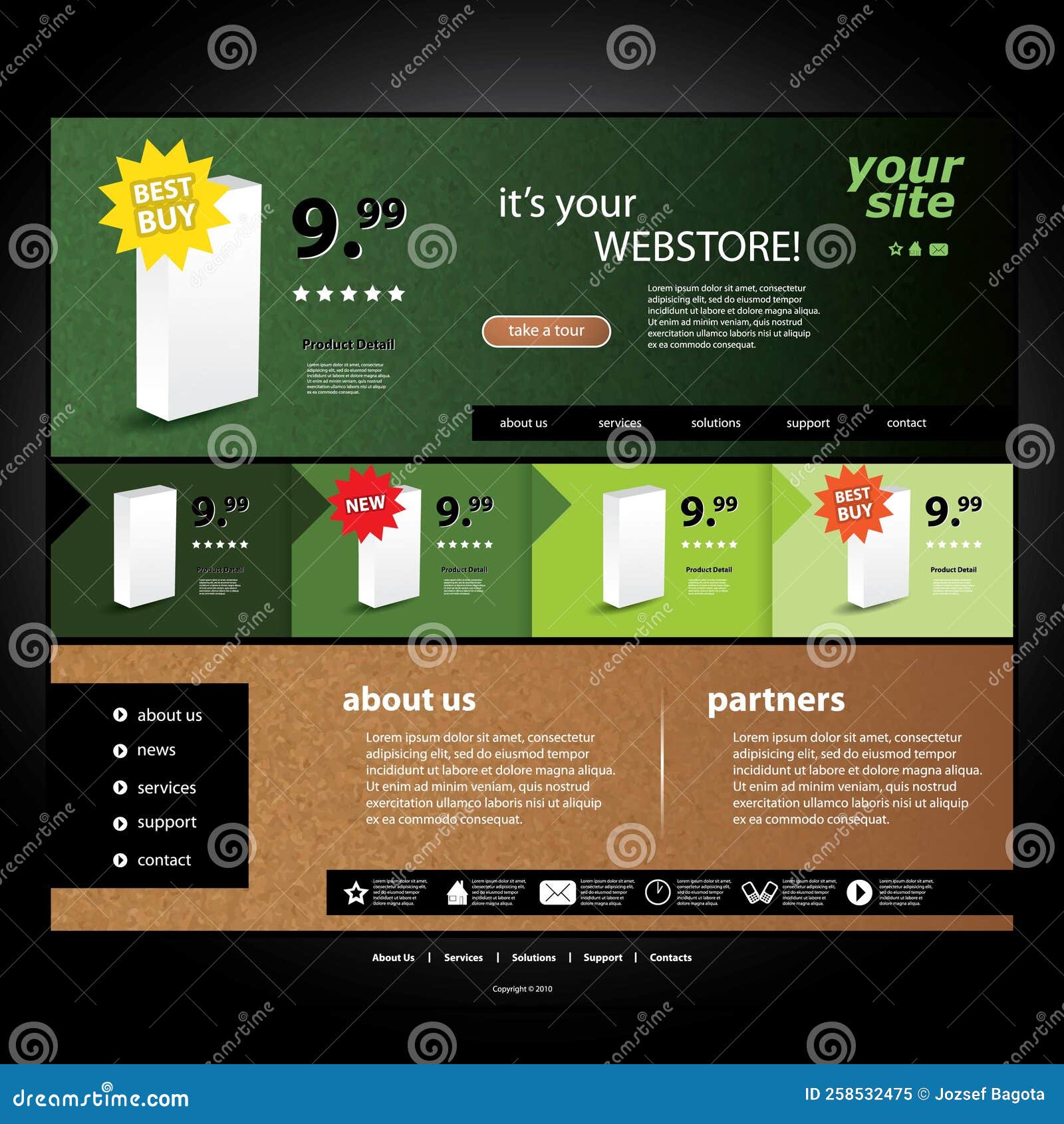 Webstore Template Vector Illustration | CartoonDealer.com #55759976
