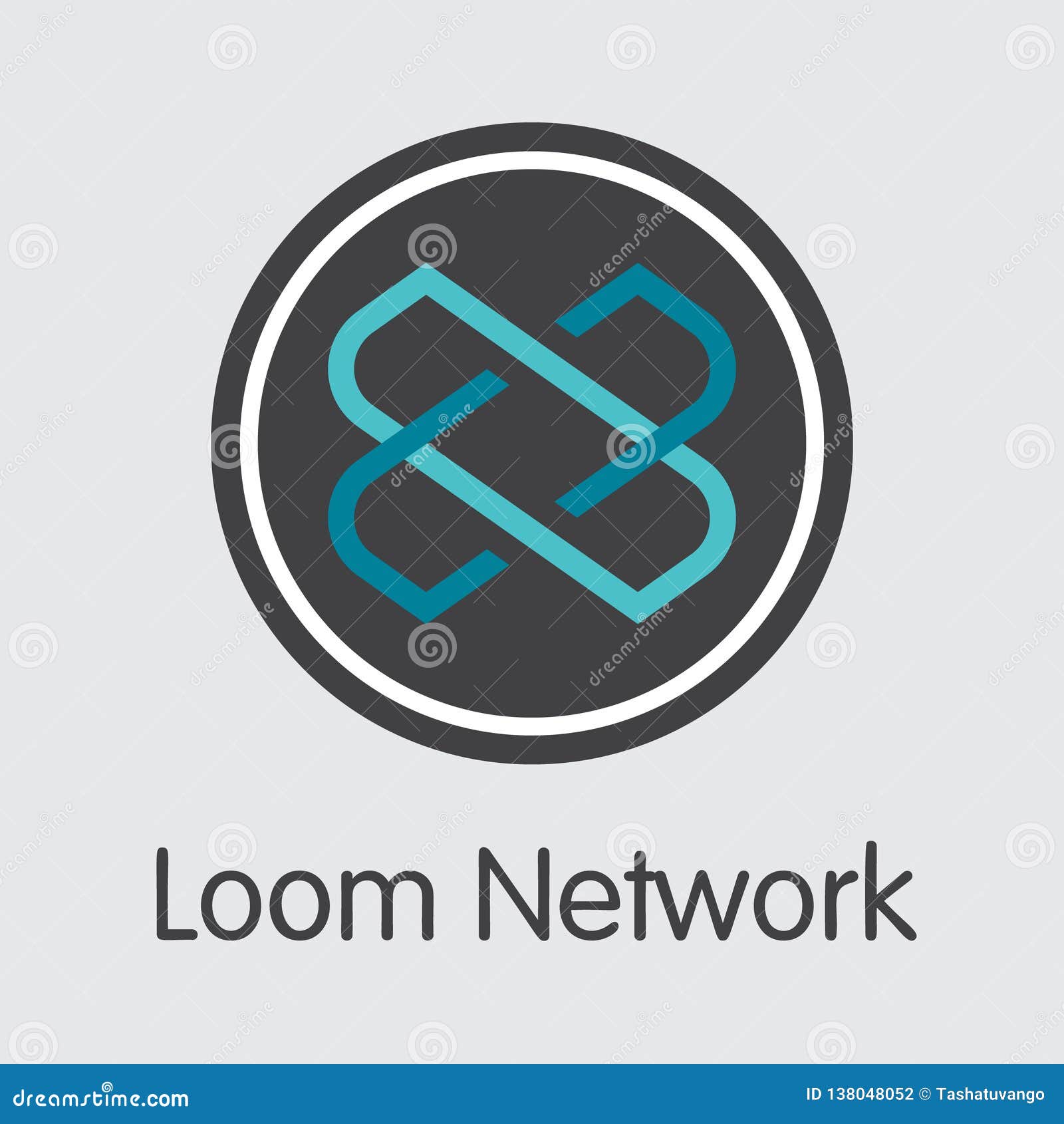 WEBSTUHL - Webstuhl-Netz Das Logo Des Münzen-oder Markt-Emblems Vektor ...