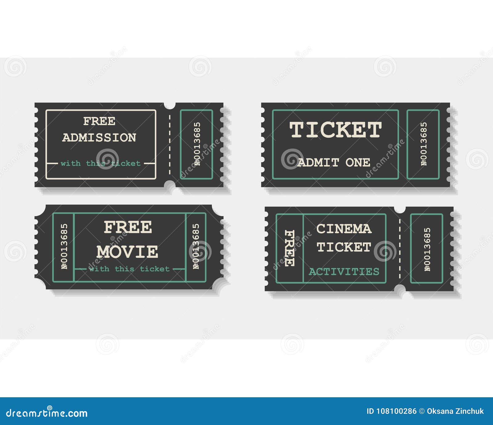 WebTickets Icon. Flat Design. Stock Vector - Illustration of entry ...