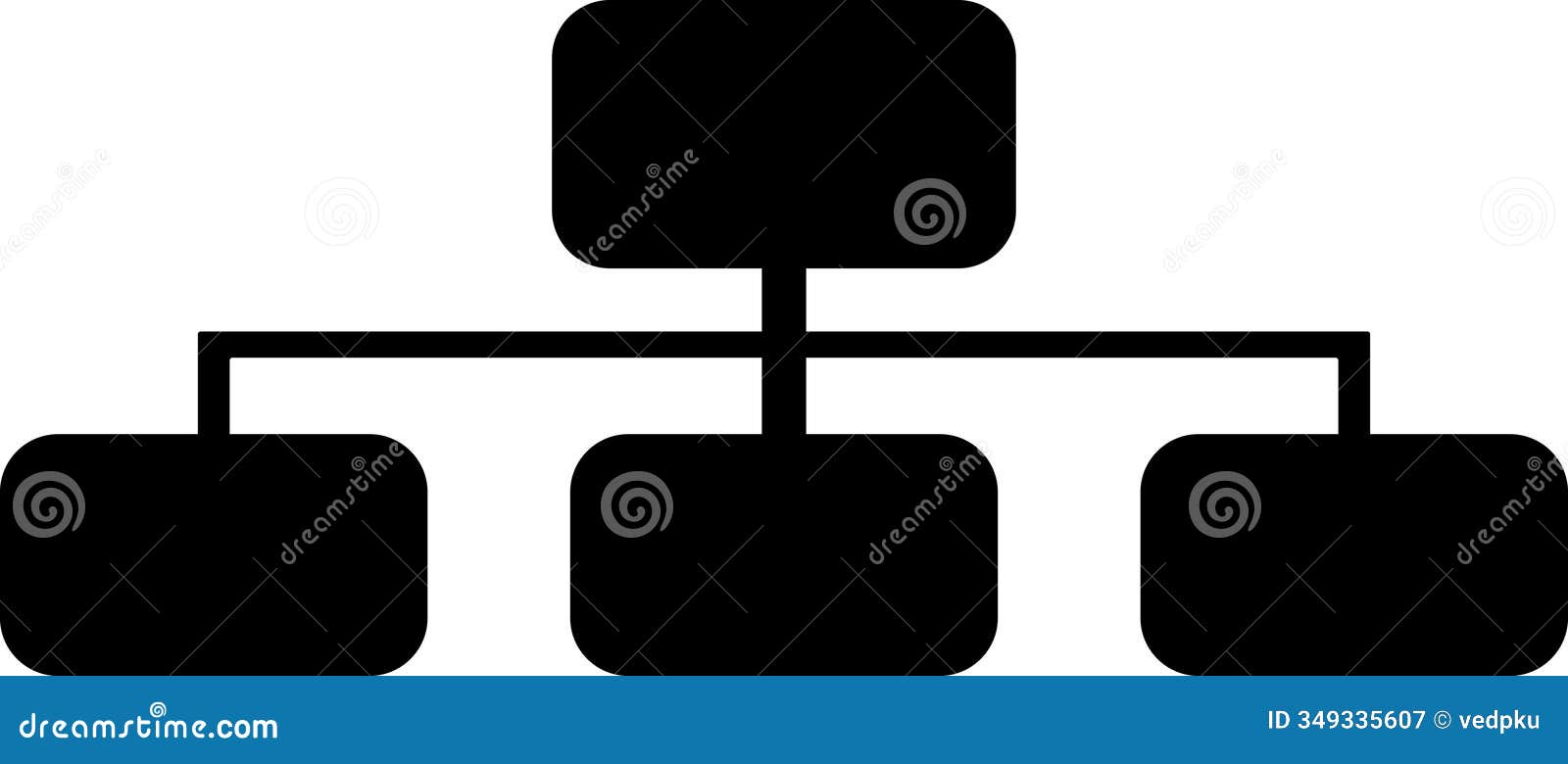 Hierarchical Structure Vector Icon Isolated On White Background ... Hierarchical Structure Vector Icon Isolated On White Background ...
