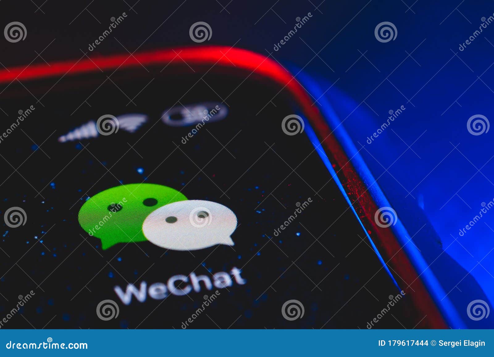 WeChat App Icon on the Screen Smartphone Editorial Stock Image - Image ...