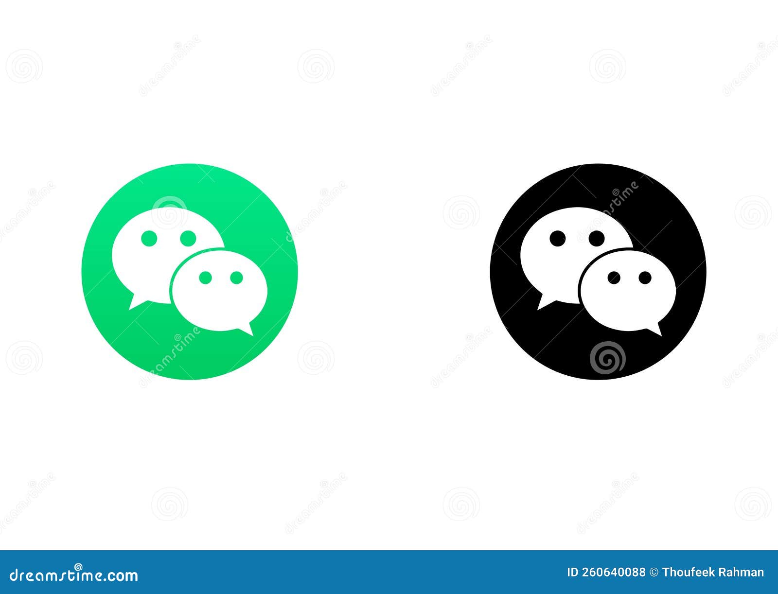 Wechat Logo Around 3D Rendering Abstract Shape Background Editorial ...