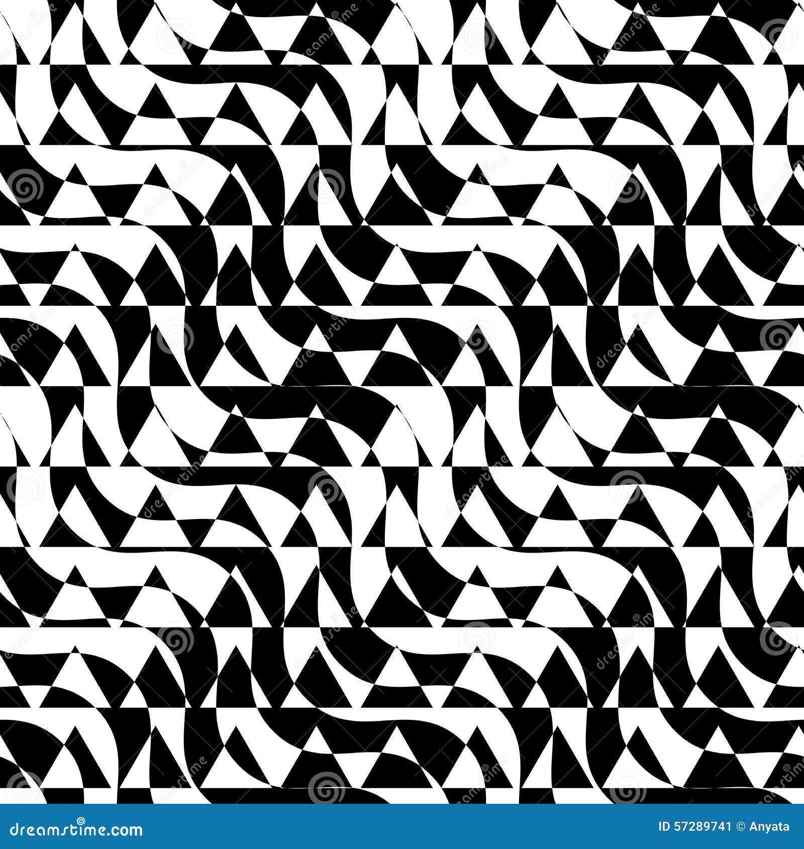 Wechselnder Diagonaler Weisendreieckschwarzweiss-schnitt Vektor ...