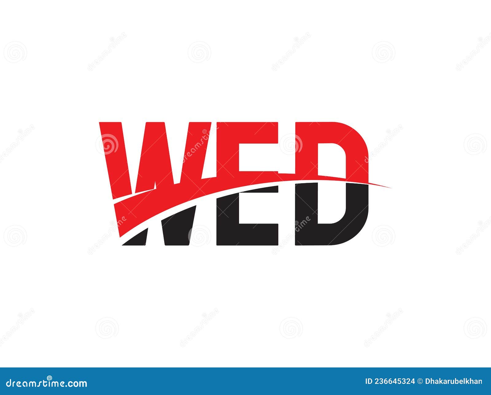 WED Letter Initial Logo Design Vector Illustration Stock Vector ...