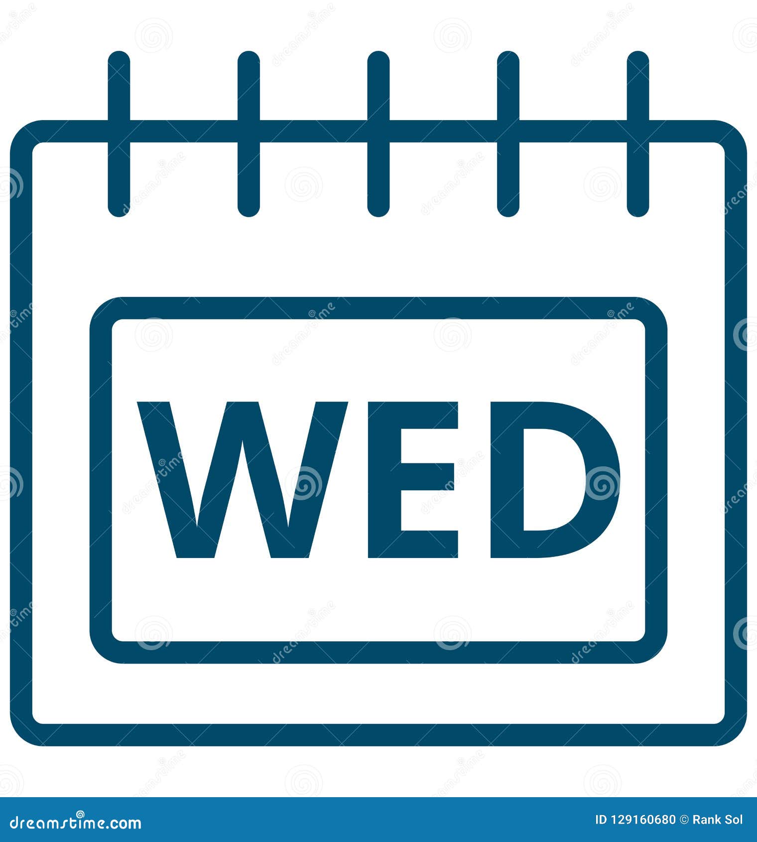 Wednesday Calendar Stock Illustration | CartoonDealer.com #14335069