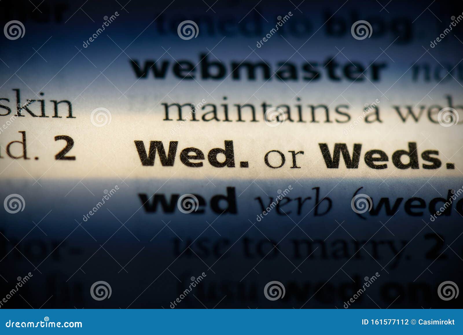 Wed stock photo. Image of word, minimal, closeup, learn - 161577112