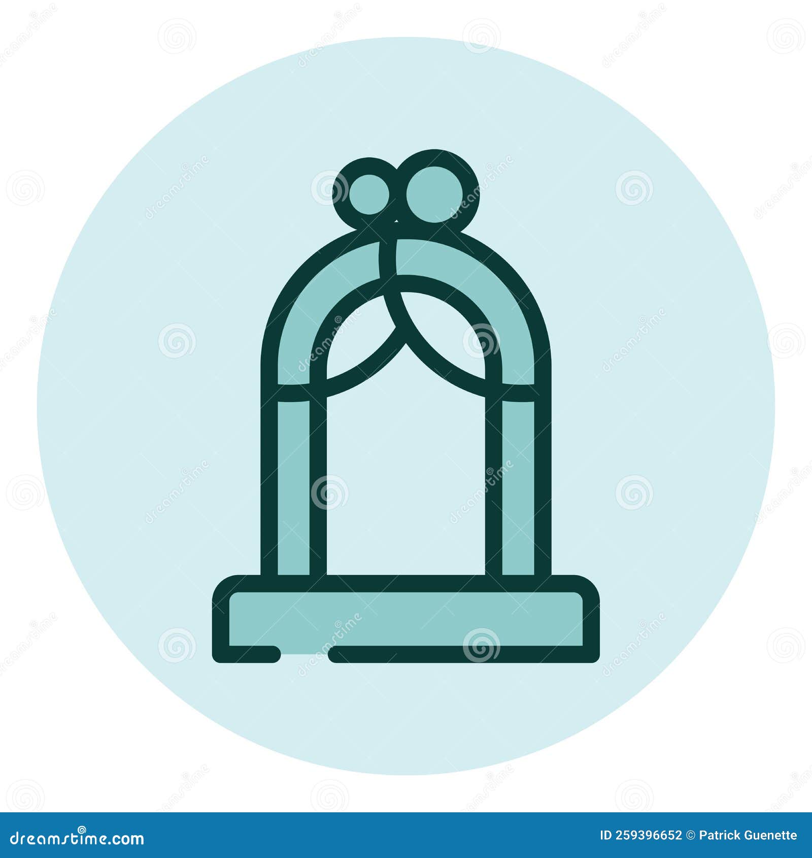 Wedding Altar Vector Linear Icon Isolated On Transparent Background ...