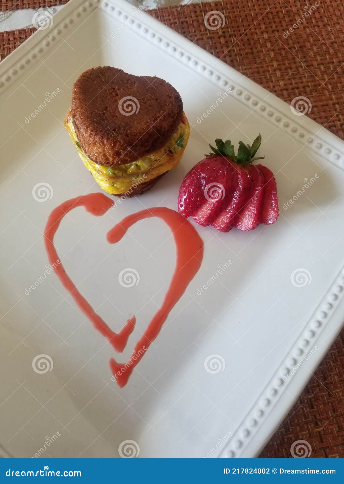 Wedding Anniversary Breakfast Stock Photo - Image of baking, produce ...