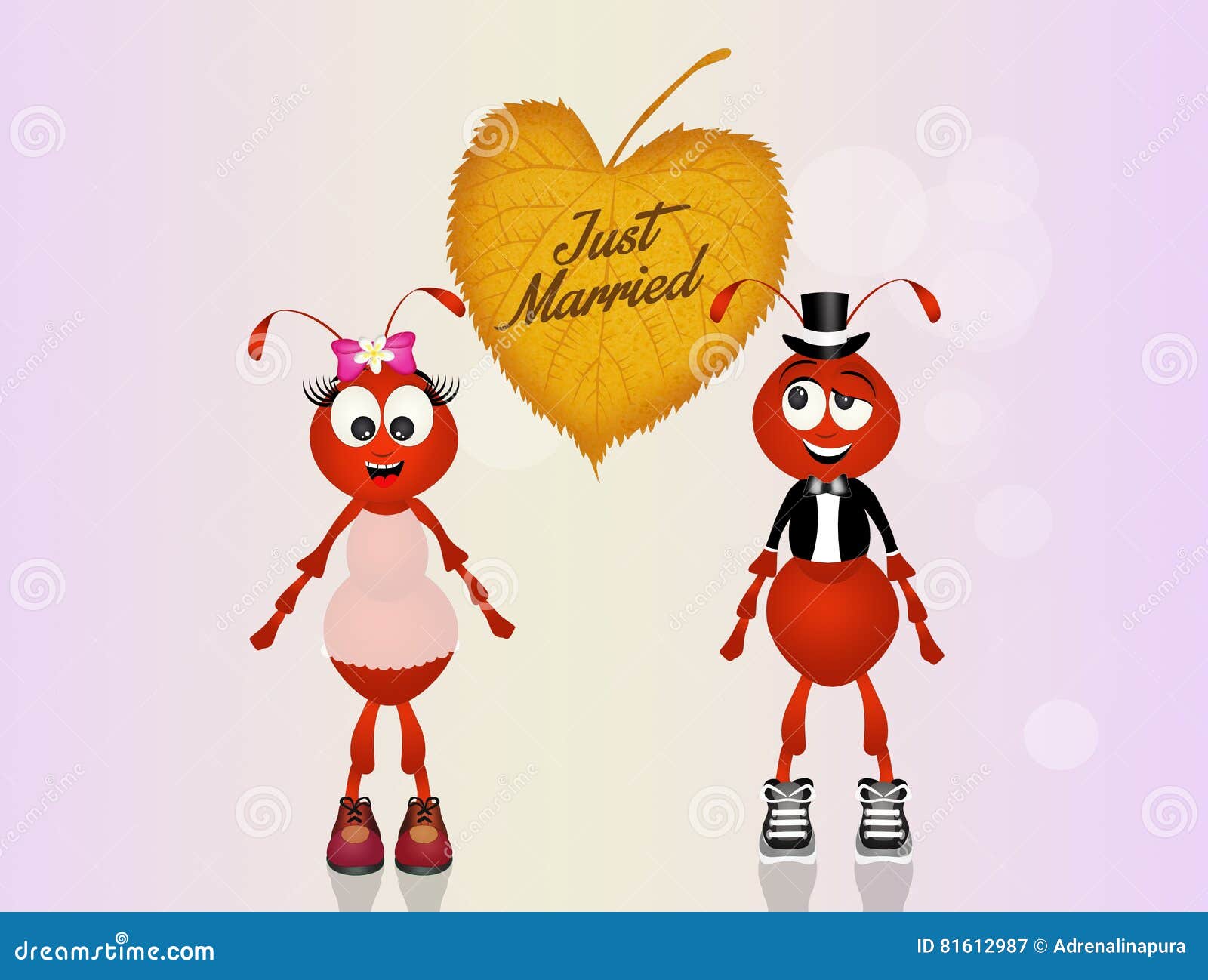 Wedding Of Ants Stock Image | CartoonDealer.com #96889153