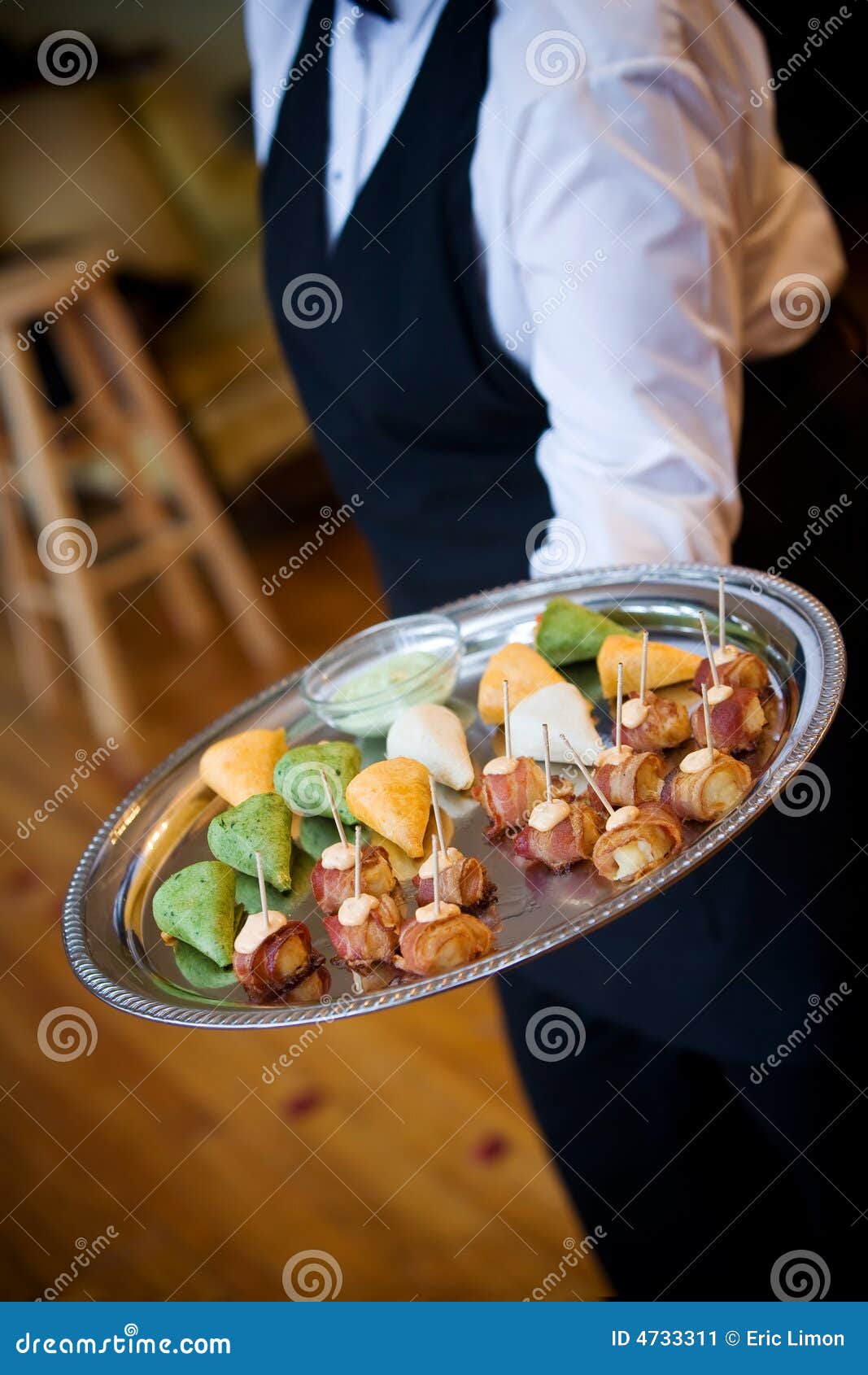 Wedding appetizers stock image. Image of food, waiter - 4733311