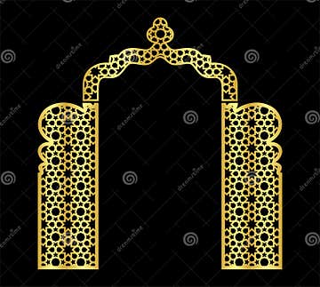 Islamic Laser Wedding Arch Gate Template for Cutting from Vinyl the ...