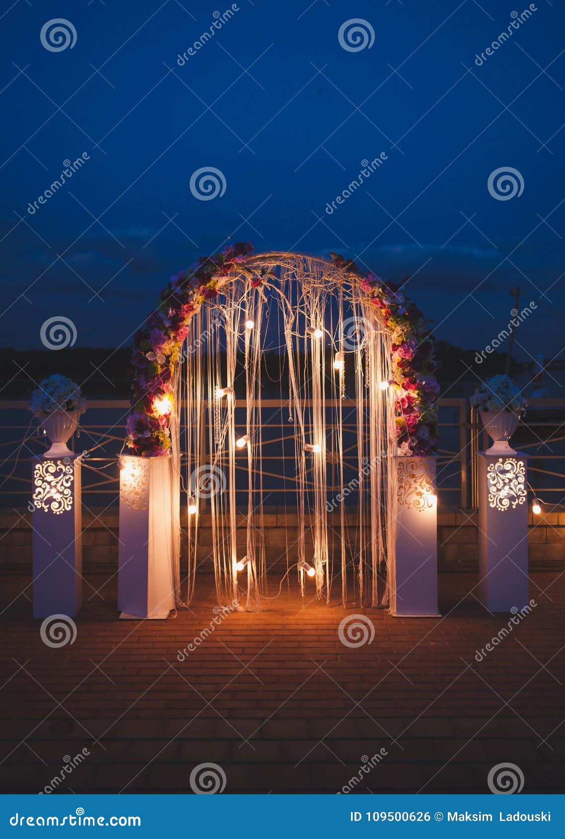Wedding arch stock photo. Image of arch, event, celebration - 109500626