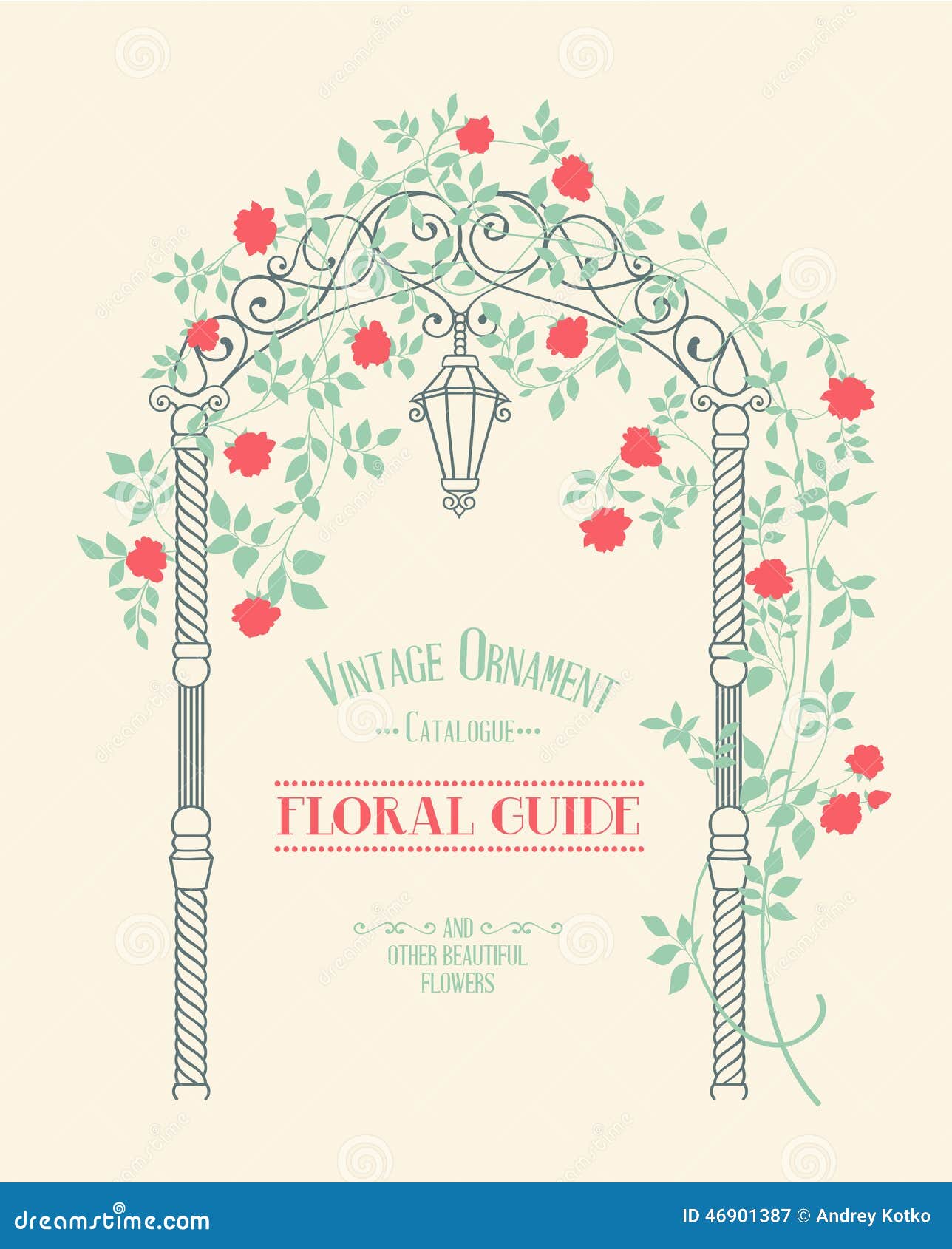 Wedding arch. stock vector. Illustration of frame, plant - 46901387