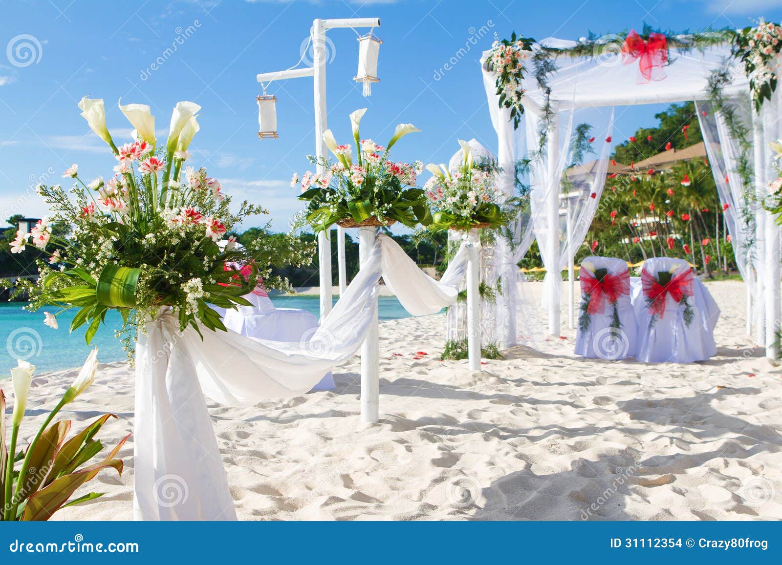Wedding arch and set up stock photo. Image of coast, construction ...