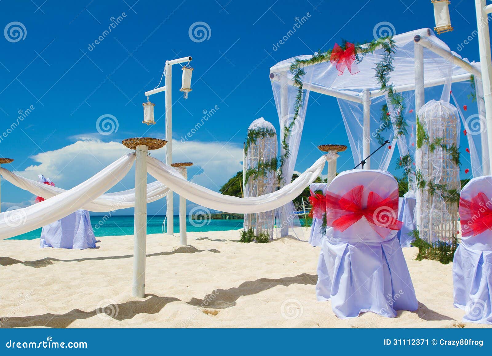 Wedding arch and set up stock image. Image of ceremony - 31112371