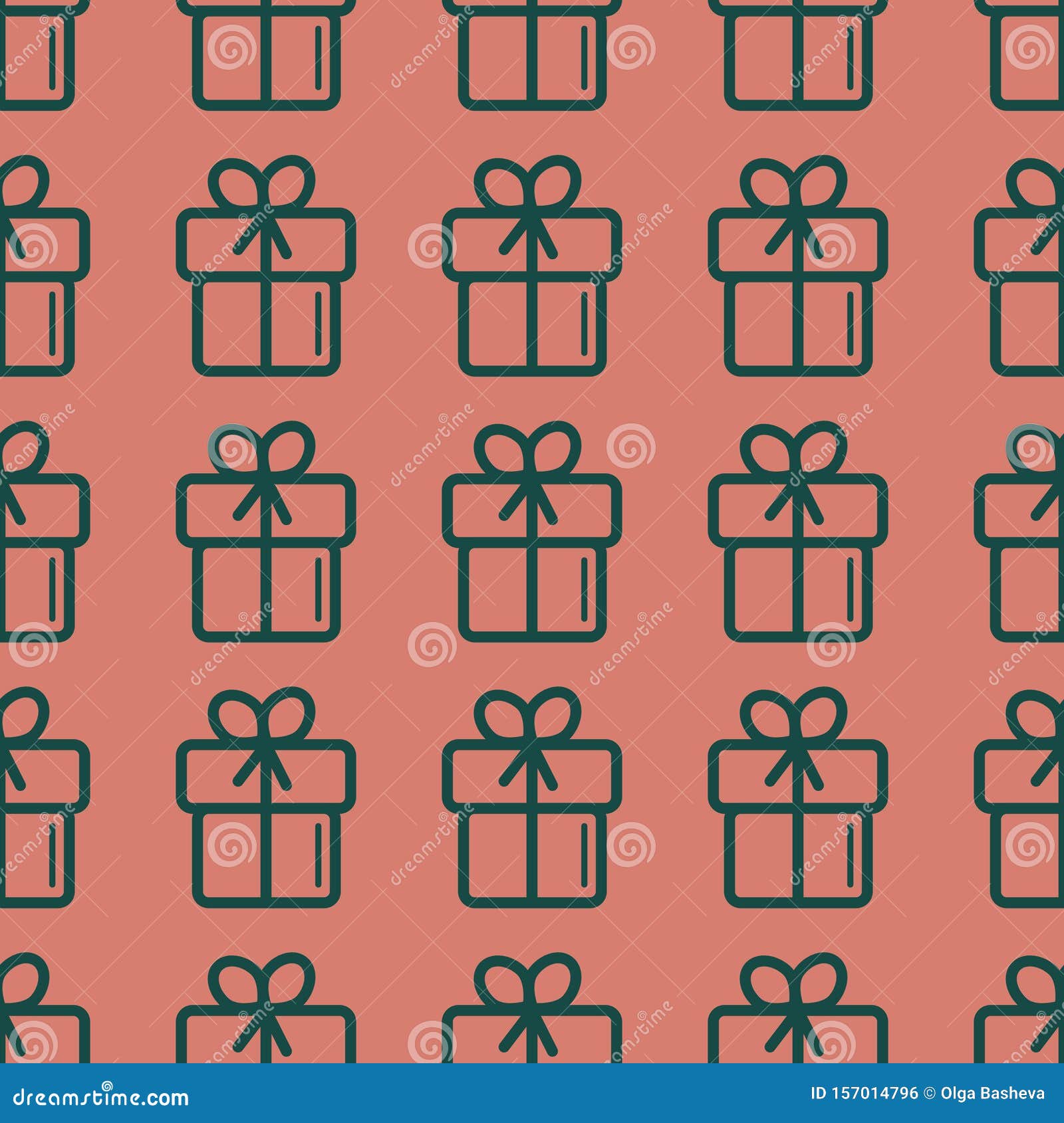 Wedding Background Seamless Vector Pattern in Modern Flat Style Stock ...