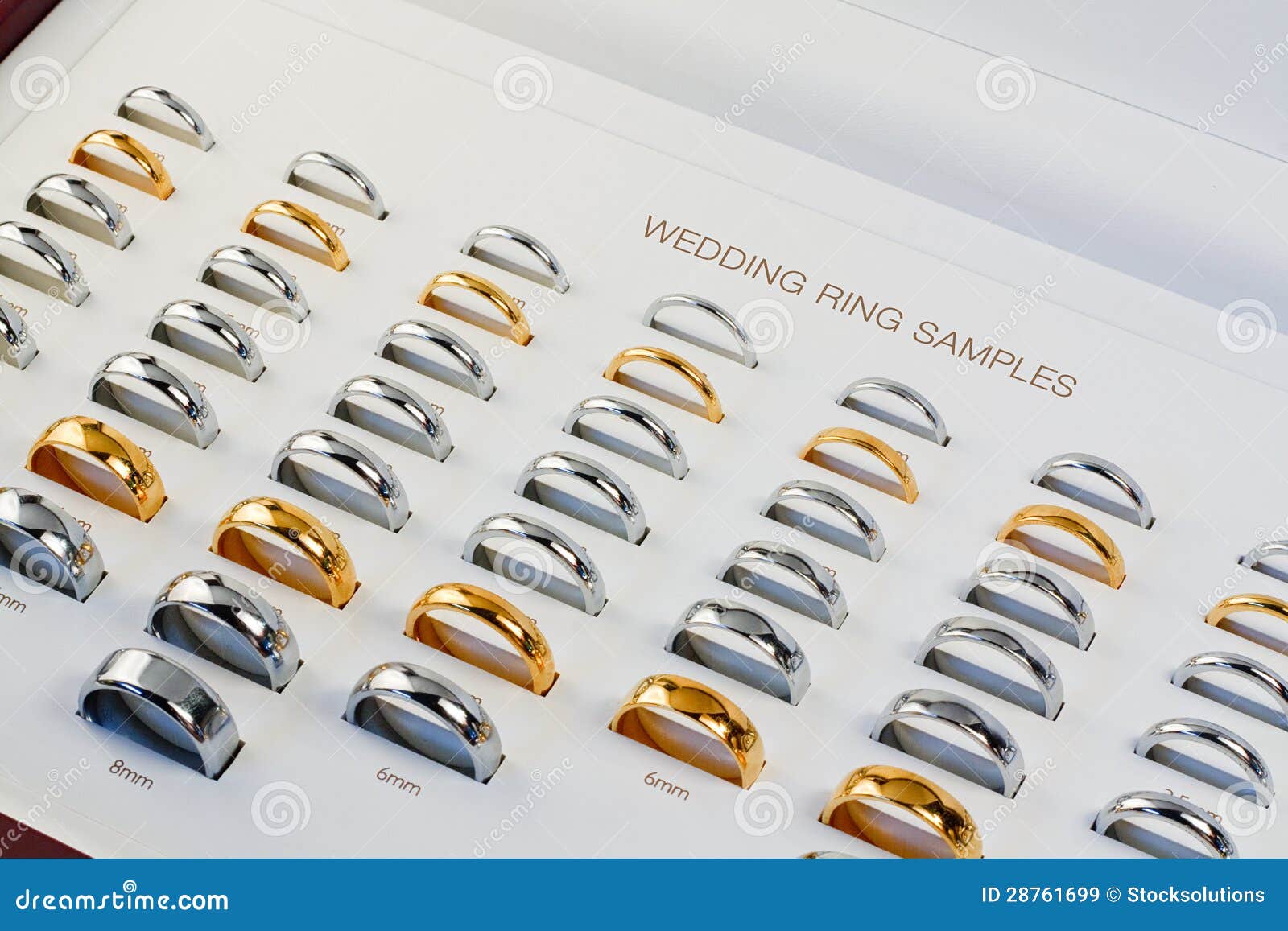 Wedding Band Sample box stock image. Image of select - 28761699