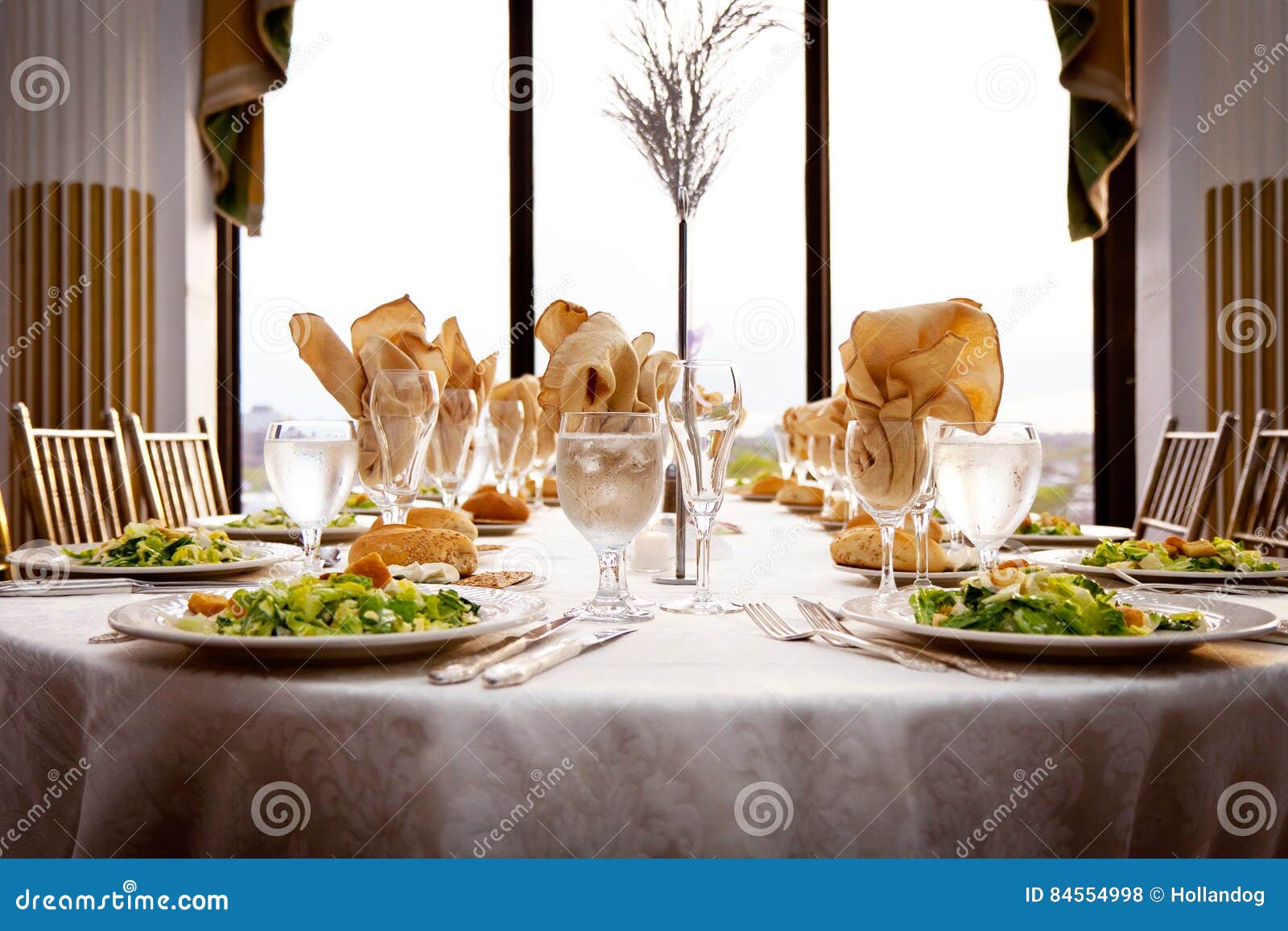 Wedding Banquet Table Set Up Stock Photo - Image of chair, love: 84554998