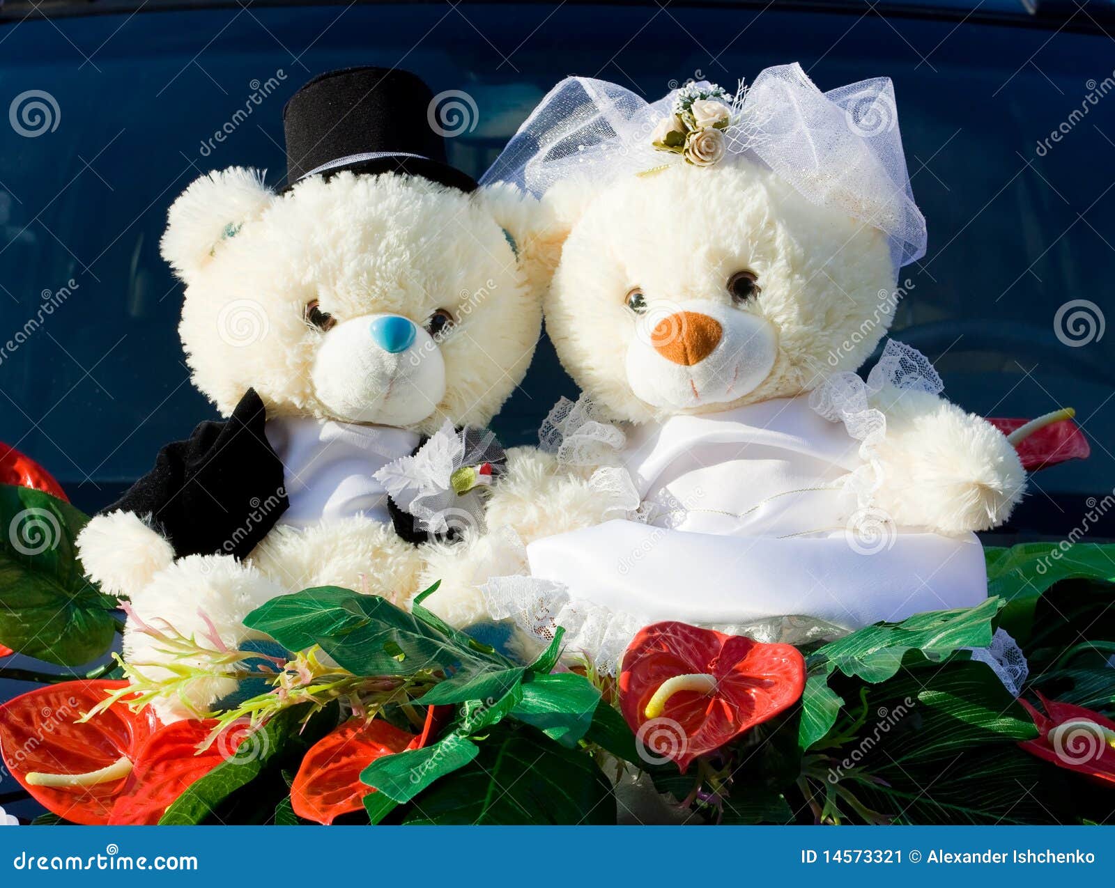 Wedding bears. stock image. Image of laces, classic, occasion - 14573321