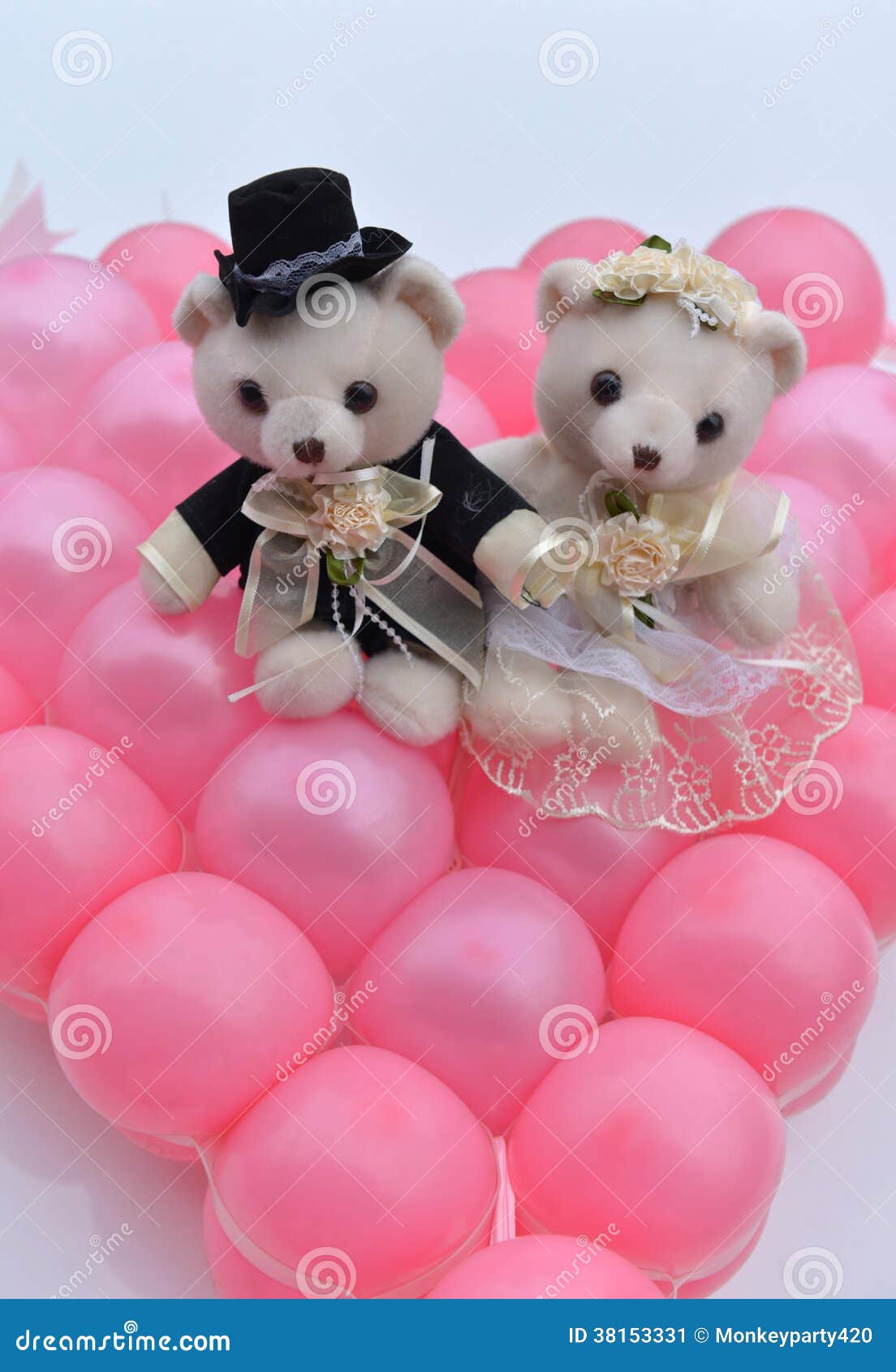 Wedding bears stock image. Image of teddy, married, ceremonial - 38153331