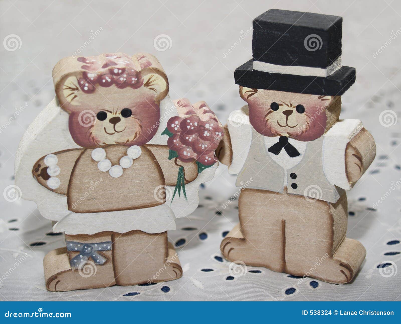 Wedding Bears stock photo. Image of groom, commitment, bouquet - 538324