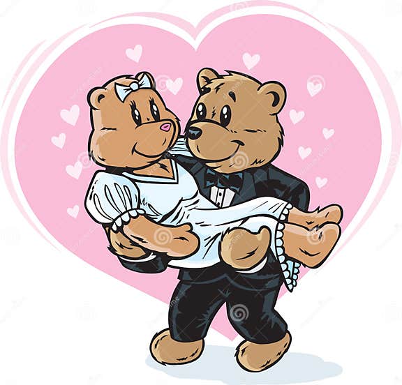 Wedding bears stock vector. Illustration of relationships - 32359345