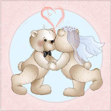 Wedding bears have stock vector. Illustration of happy - 88349290