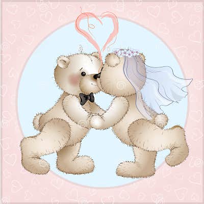 Wedding bears have stock vector. Illustration of happy - 88349290