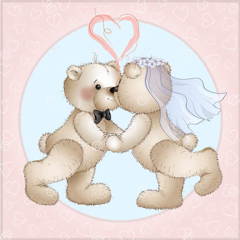 Wedding bears have stock vector. Illustration of happy - 88349290