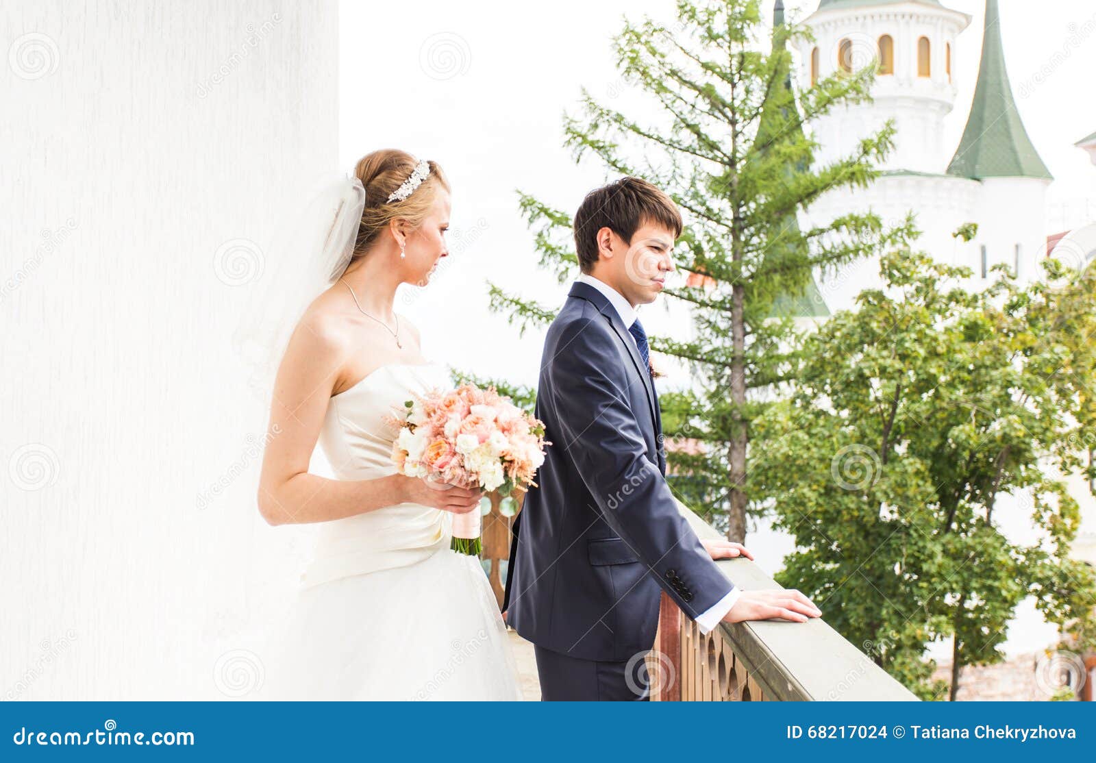 Wedding, Beautiful Romantic Bride and Groom Stock Photo - Image of love ...