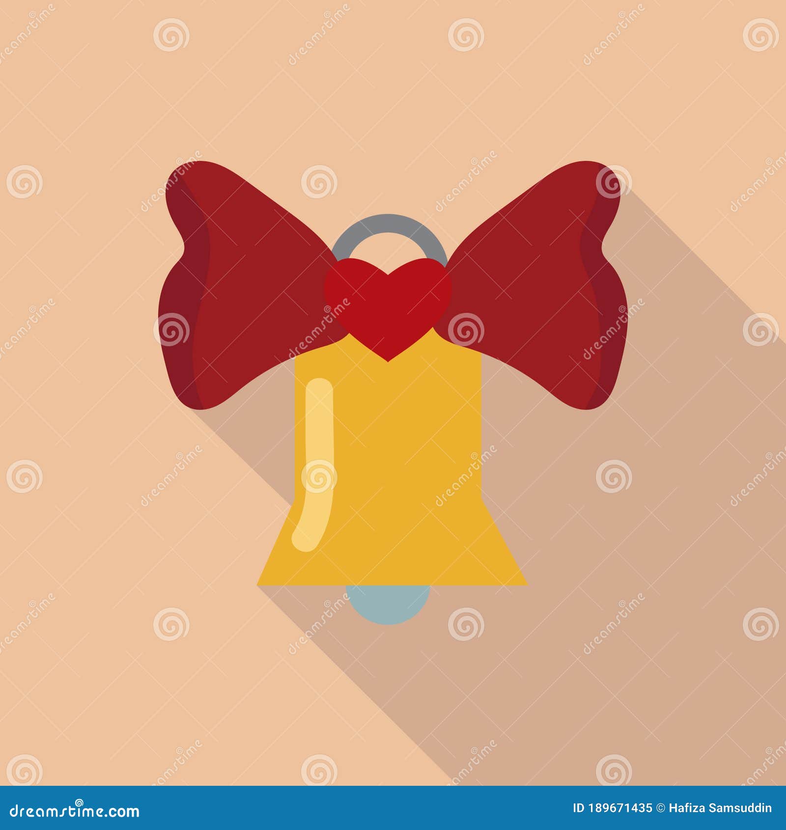 Wedding Bell. Vector Illustration Decorative Design Stock Vector ...
