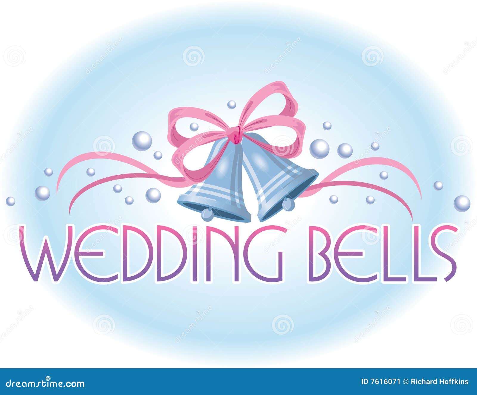 Wedding Bells stock illustration. Illustration of heart - 7616071