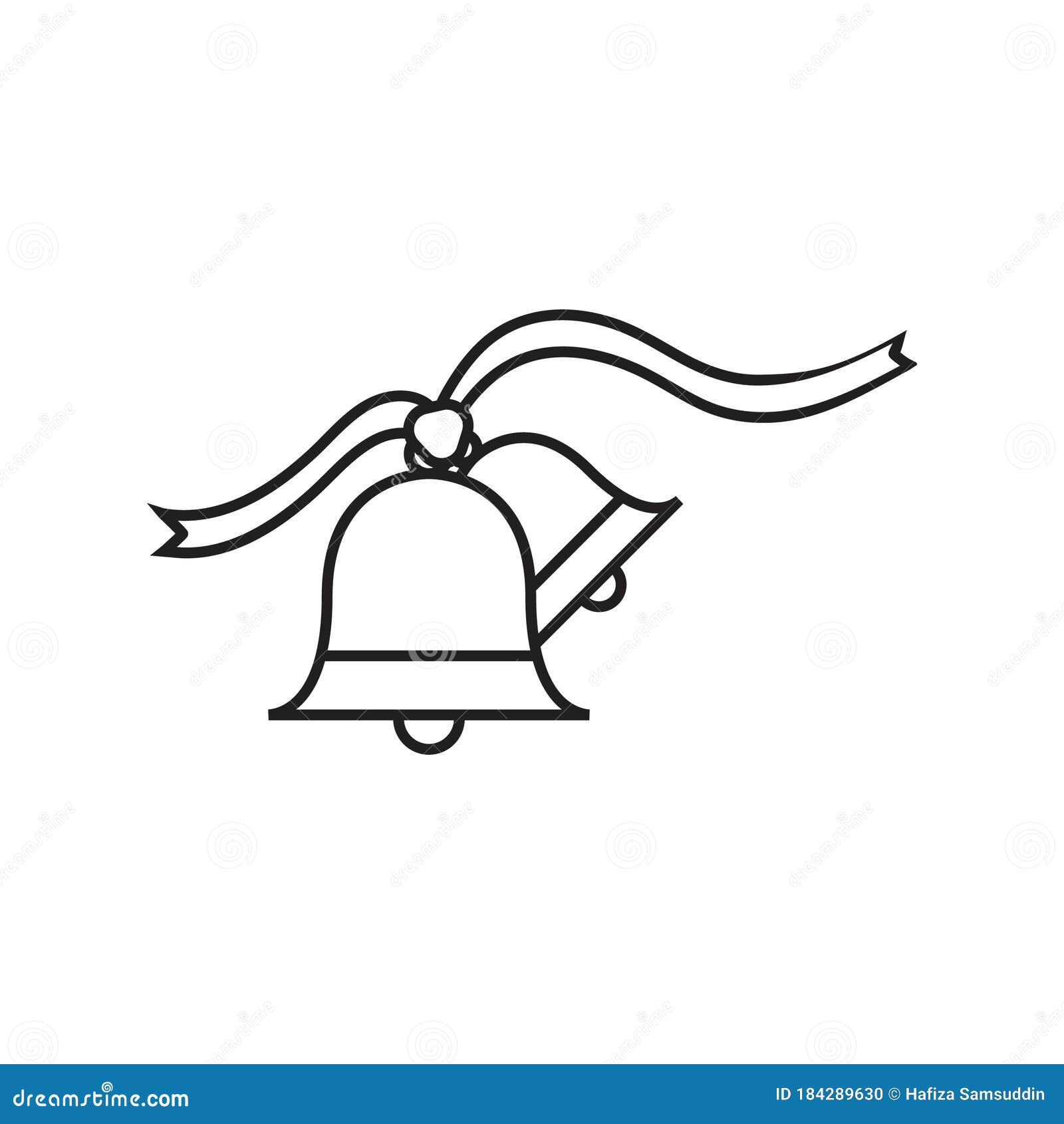 A Wedding Bells Illustration. Stock Vector - Illustration of wedding ...