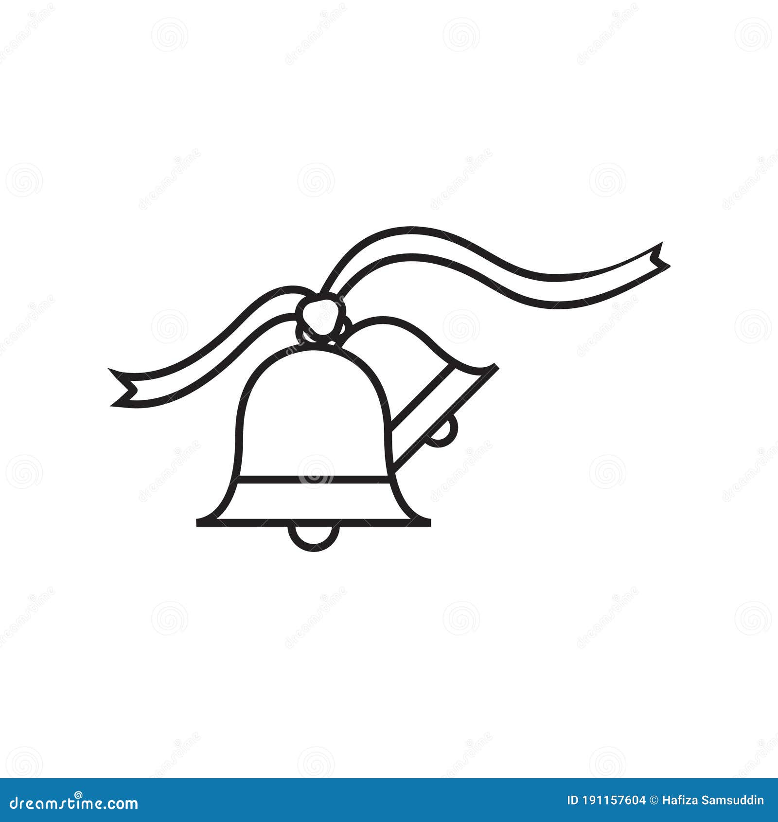 Wedding Bells. Vector Illustration Decorative Design Stock Vector ...