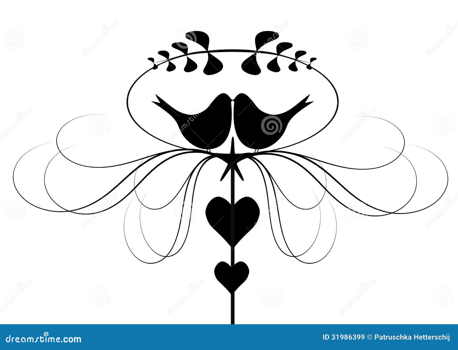 Wedding birds stock vector. Illustration of engagement - 31986399