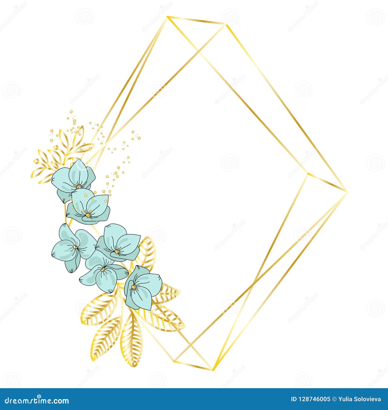 Wedding Birthday Holiday Party Gold Floral Frame GEOMETRIC FLOWERS ... Wedding Birthday Holiday Party Gold Floral Frame GEOMETRIC FLOWERS ...