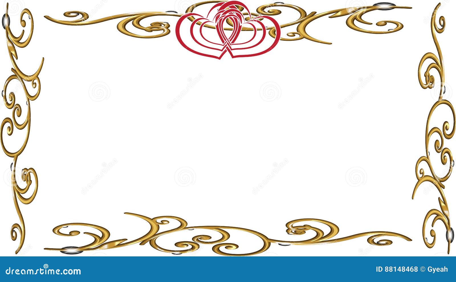 Wedding border invitation stock illustration. Illustration of card ...