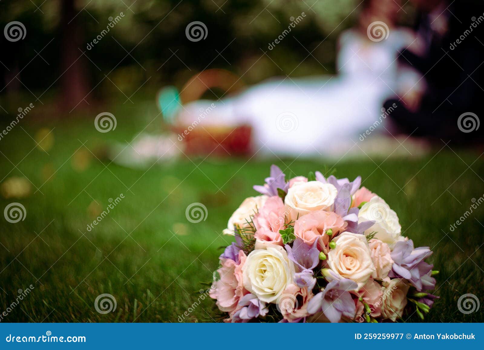 Wedding Bouquet Made of White Roses Stock Image - Image of fashion ...