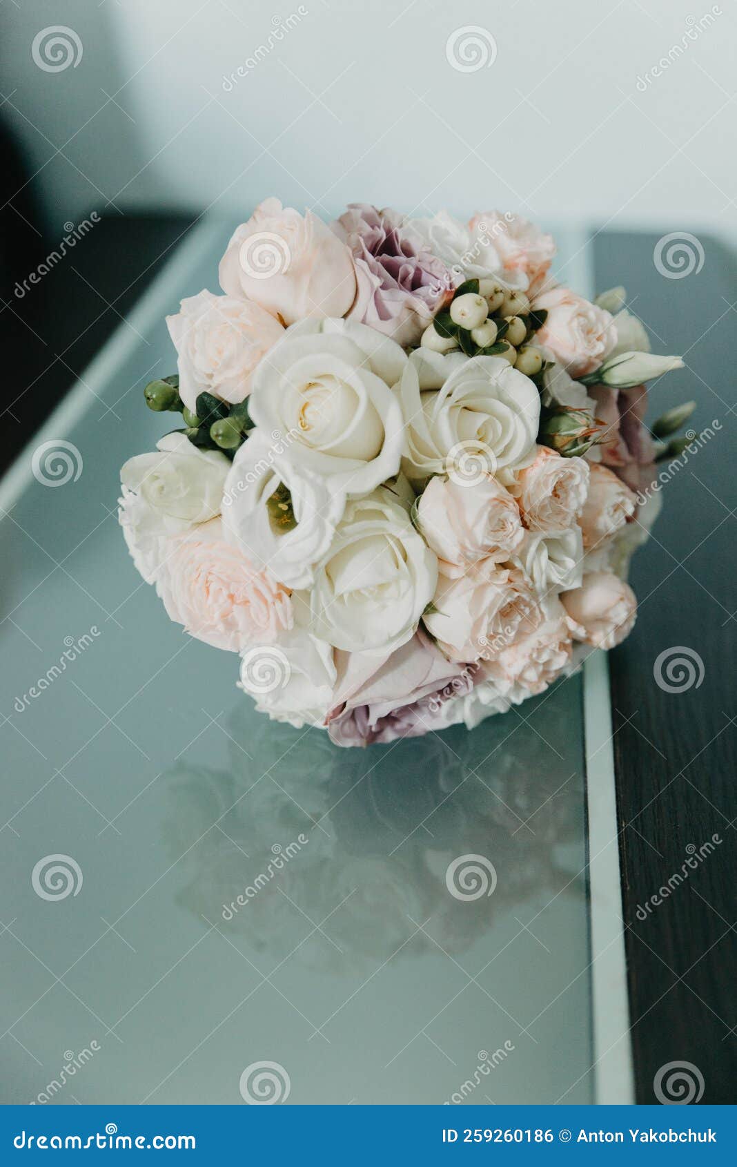 Wedding Bouquet Made of White Roses Stock Photo - Image of celebration ...
