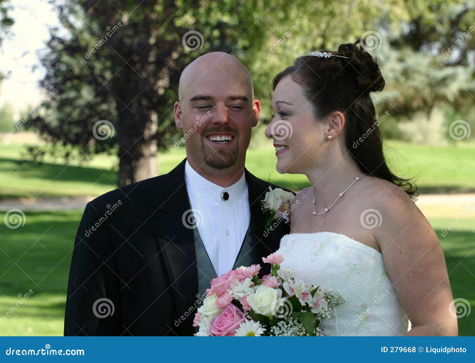 Wedding Bride and Groom stock photo. Image of engagement - 279668