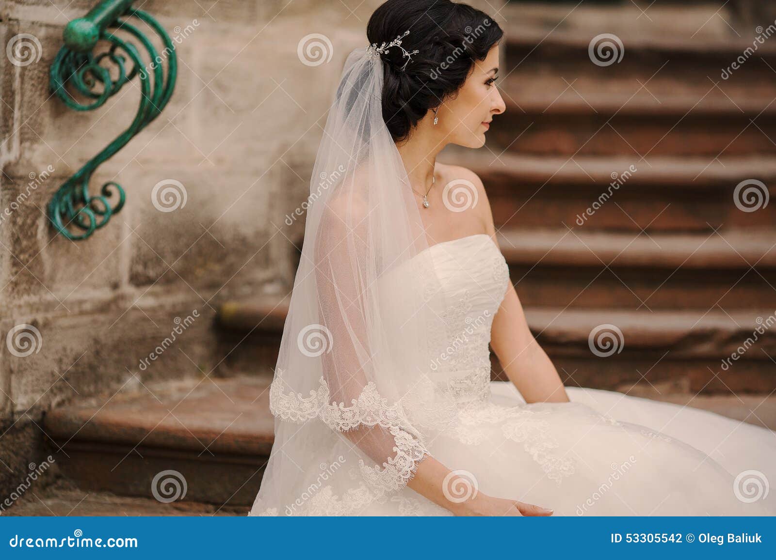 Wedding bride walking stock photo. Image of bride, expression - 53305542