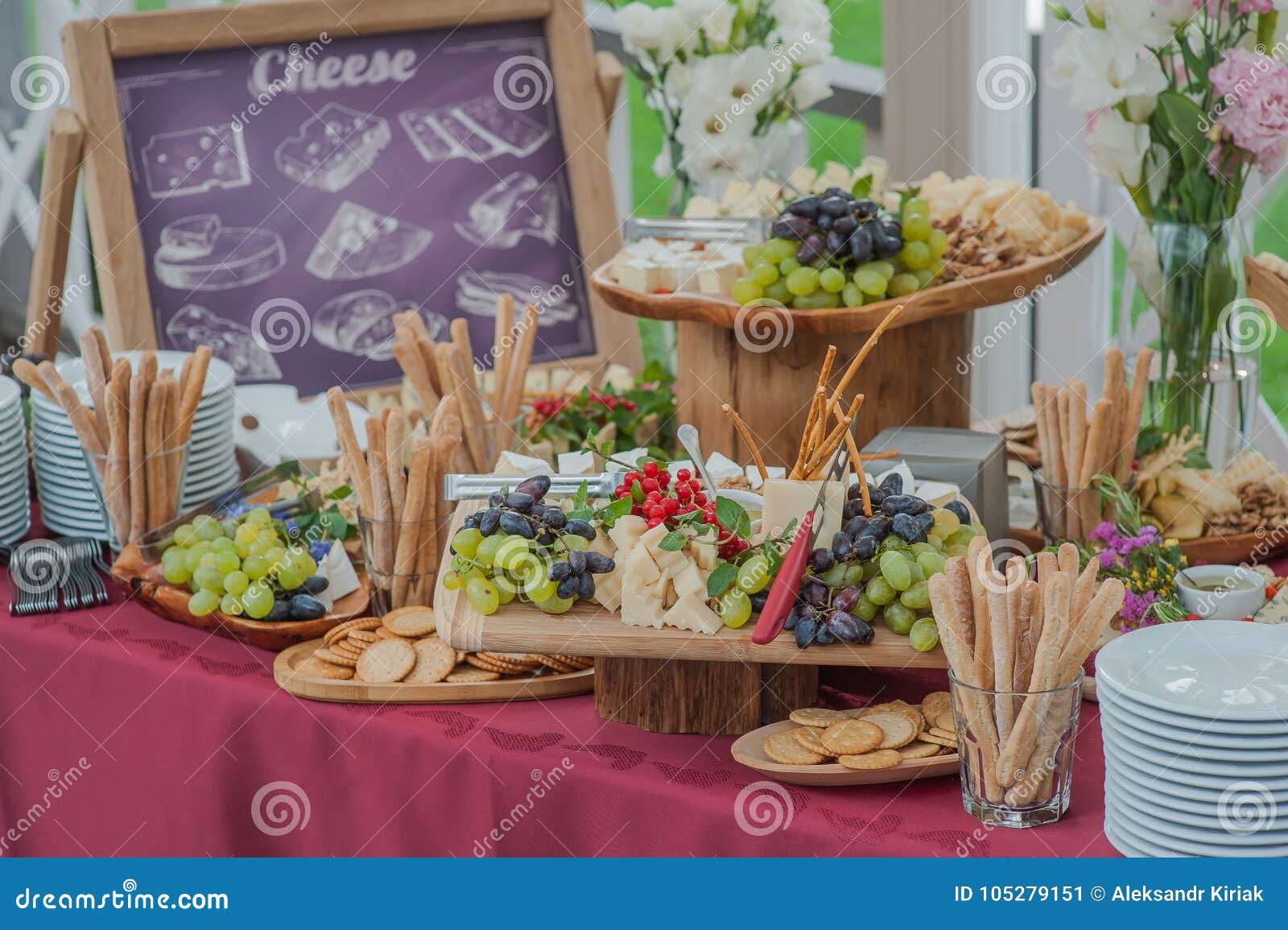 Wedding buffet table stock image. Image of dinner, party - 105279151