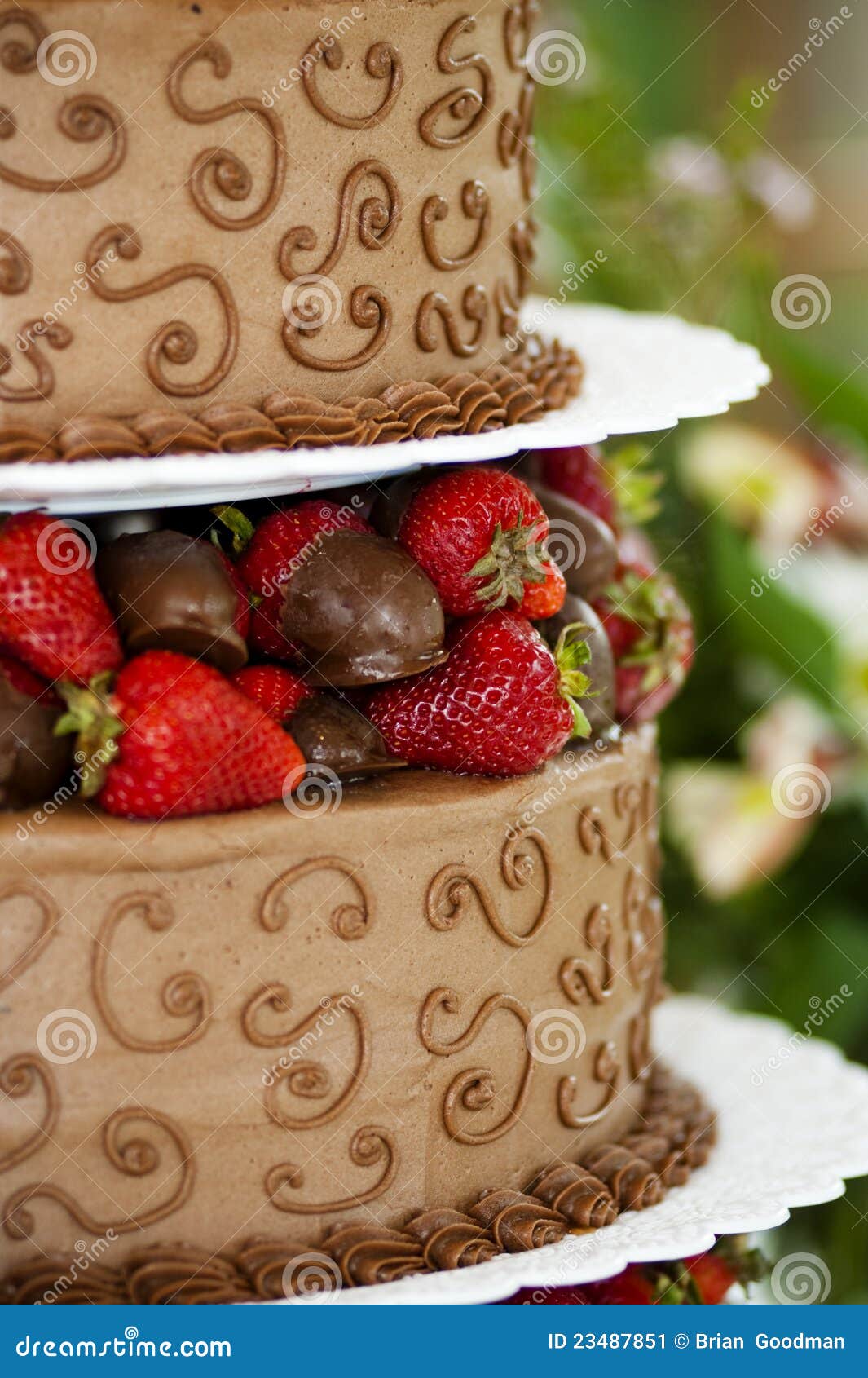 Chocolate Covered Strawberry Wedding Cake
