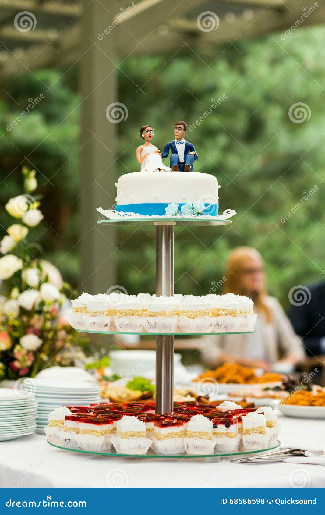Wedding cake stock photo. Image of traditional, pastries - 68586598