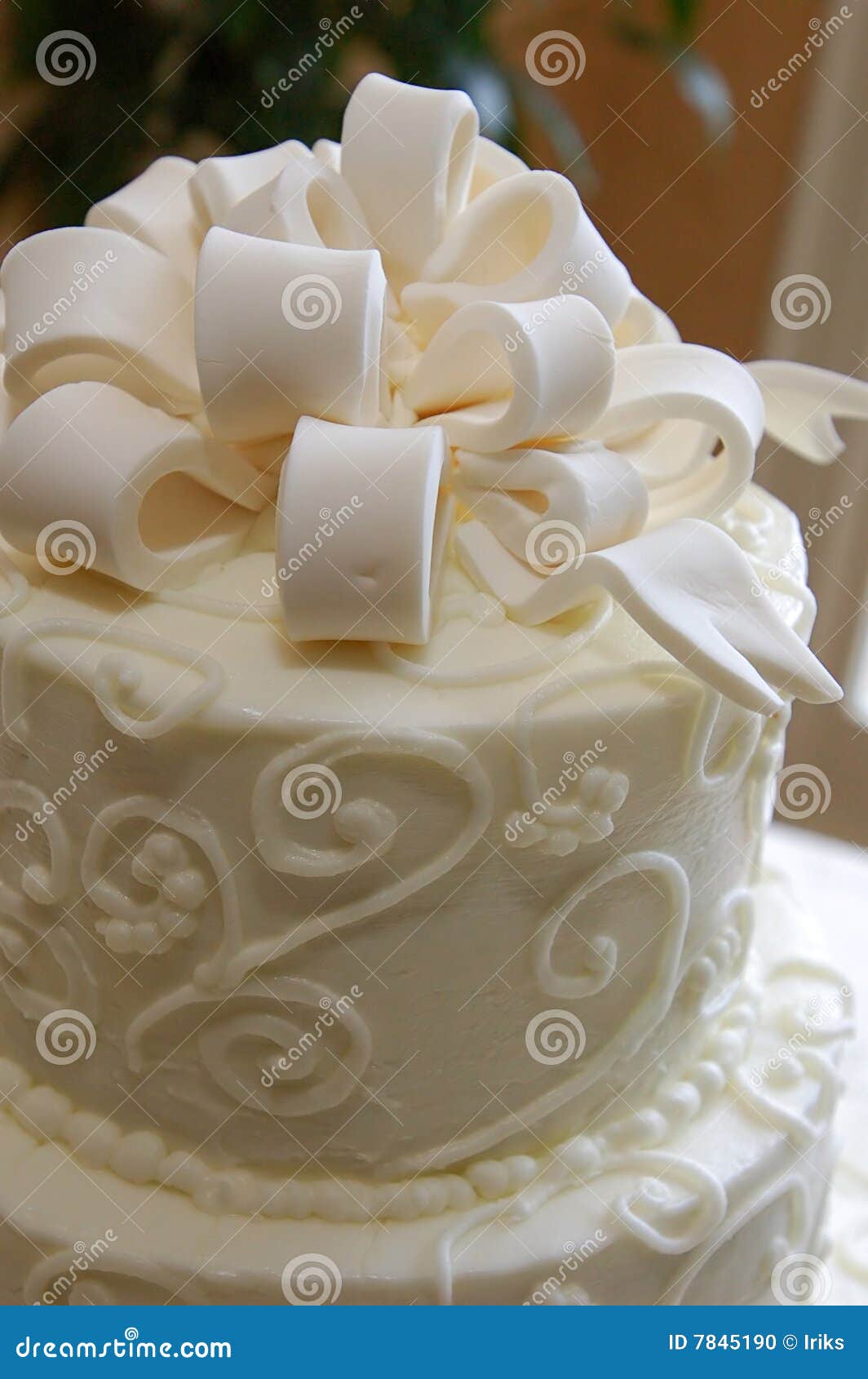 Wedding cake - close-up stock photo. Image of cake, marriage - 7845190