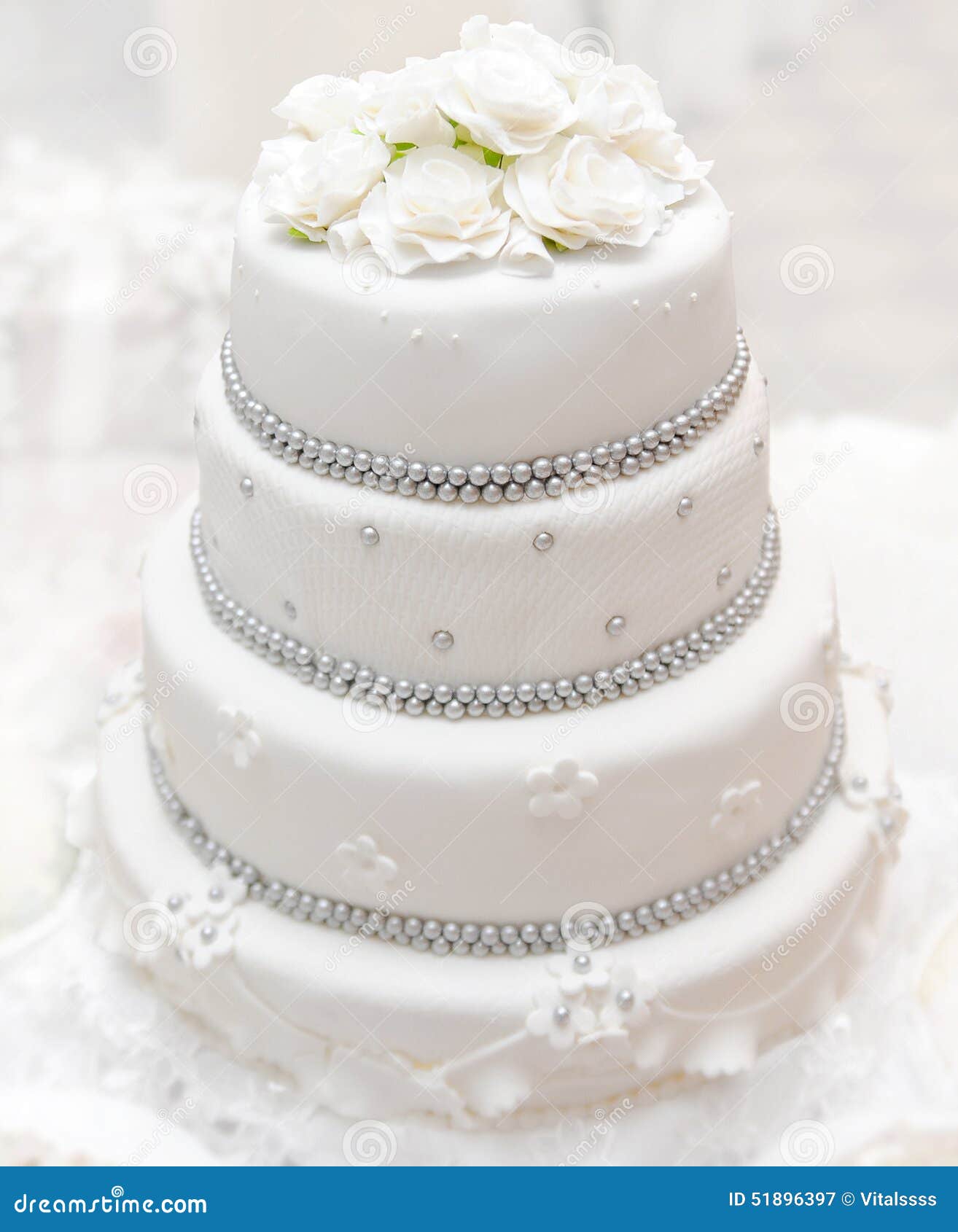 Wedding cake stock image. Image of decoration, background - 51896397