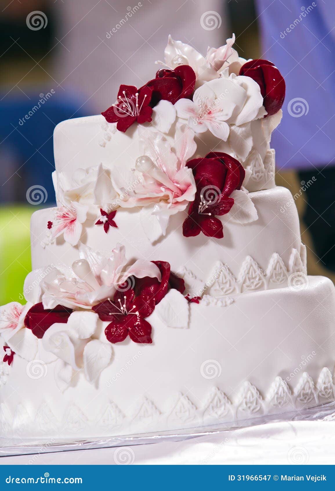Wedding cake stock image. Image of groom, catering, beautiful - 31966547