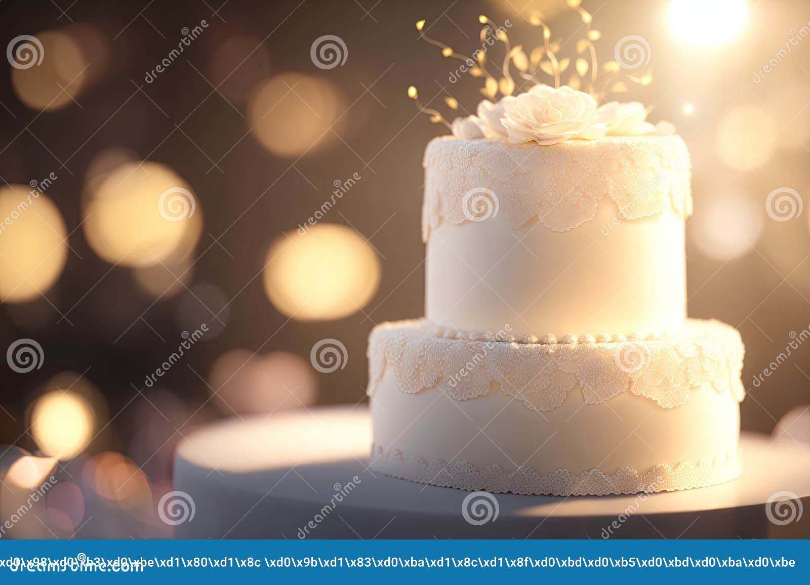 Wedding Cake Product Photo. Ai Generative Stock Illustration ...